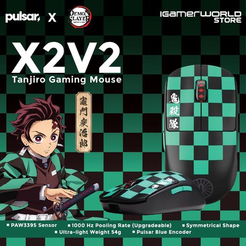 Promo PULSAR [Demon Slayer] X2V2 TANJIRO WIRELESS Gaming Mouse - Kota ...