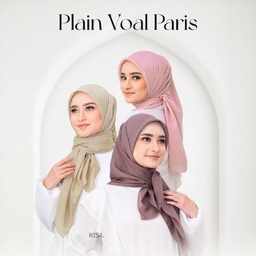 Jual Plain Voal Paris/paris voal premium/segiempat polos/hijab kekinian ...
