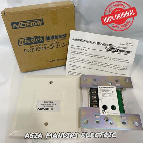Jual Fire Alarm System Short Circuit Isolator Nohmi Fqiu004-Sci ...