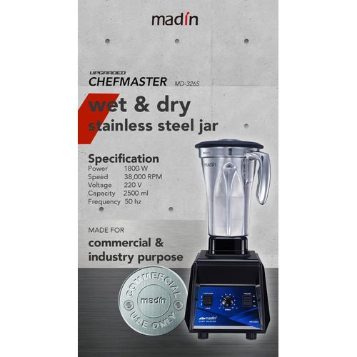 Jual Madin Chef Master MD-326S Commercial Blender - Blender Bumbu ...