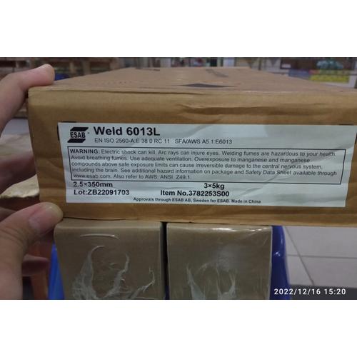 Jual Kawat Las ESAB WELD 6013L - AWS E 6013 - 2,5 mm - Jakarta Barat ...