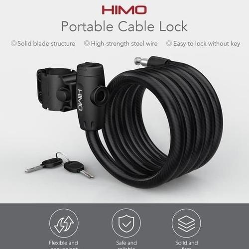 Jual HIMO L150 Portable Cable lock / Gembok ( Black ) - Jakarta Selatan ...