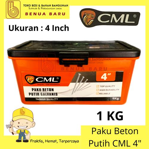 Jual Paku Beton 4 Inch Camel 1 Kg / Paku Tembok Putih CML 4 Inch 1 Kg ...