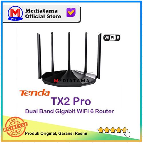 Jual Tenda Dualband Gigabit TX2 Pro Wi Fi 6 Router TX2Pro TX2 Pro Dual ...