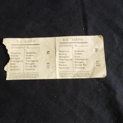 Jual koleksi tiket karcis bis jadul po dieng th 70 an - Kota Salatiga ...