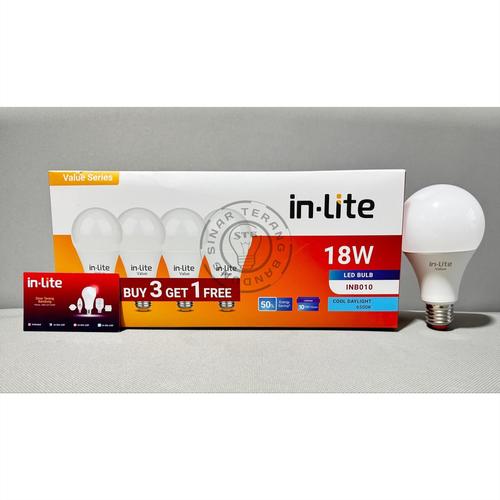 Jual PAKET BELI 3 GRATIS 1 LAMPU LED INLITE VALUE 18W 18 WATT - INB010 ...