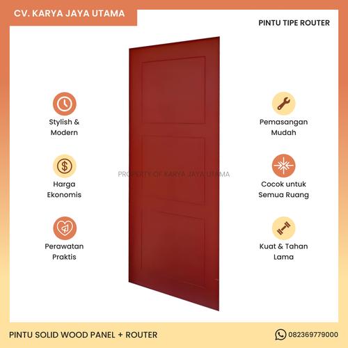 Jual Pintu Solid Wood Panel | Pintu Engineering | Pintu Panel - Kab. Sidoarjo - Karya Jaya Utama ...