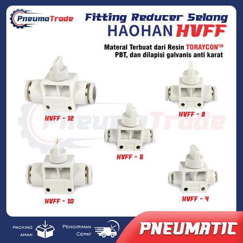 Promo FITTING PNEUMATIC VALVE HVFF MM HAND STOP MINI KRAN AIR UDARA UNTUK SELANG PU - HVFF-6 ...