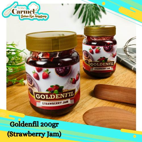 Jual PROMO SALE! Selai Strawberry Goldenfil / Selai Roti Kue Bolu 200gr ...