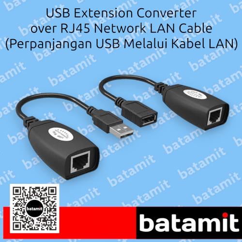 Jual USB Extension over RJ45 LAN Network Ethernet Cable Adapter - Kota ...