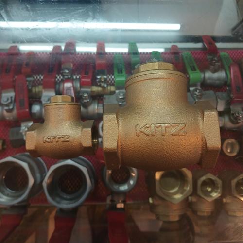 Jual check valve kitz 1 1/4" inch kuningan drat / swing check valve 125 ...