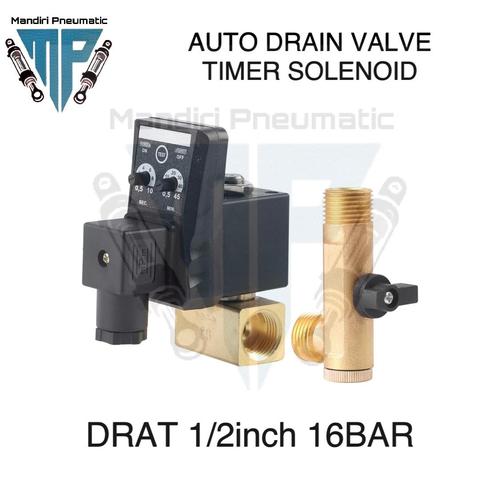 Jual auto drain valve timer solenoid timer drat 1/2inch 16 bar 230vac ...