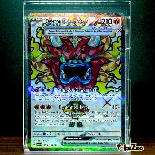 Jual Ogerpon Topeng Tungku ex SR sv6s 195/167 Kartu Pokemon TCG Indonesia seri Topeng ...