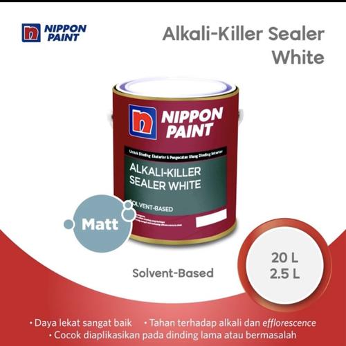 Jual ALKALI KILLER SEALER WHITE 2,5 L CAT DASAR ANTI ALKALI NIPPON ...