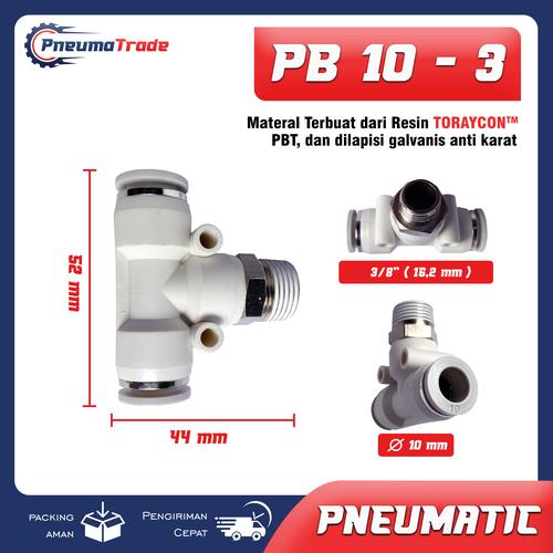 Promo PB FITTING ELBOW PNEUMATIC SELANG PB - PB 10-3 - Kota Surabaya - PNEUMATRADE | Tokopedia