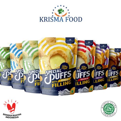 Jual Soes Kering Krim Puffs Merk Krisma Food Aneka Rasa - Green tea ...