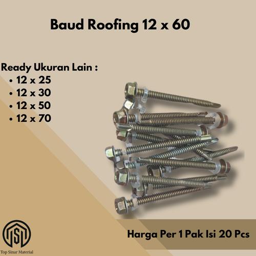 Jual Baut Baja Ringan / Baud Drilling / Sekrup Roofing 12 x 60 Per ...