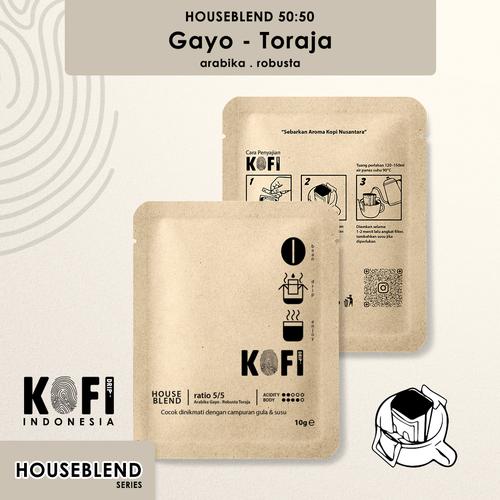 Promo Drip Bag KOFI House Blend - Arabika Gayo, Robusta Toraja 10gram ...