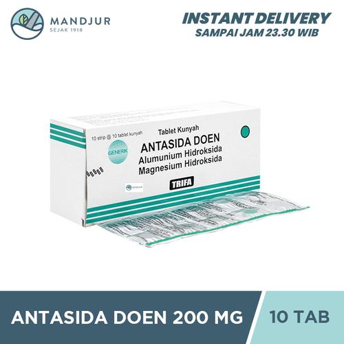 Jual Antasida Doen 200 Mg 10 Tablet - Obat Maag Asam Lambung Nyeri Ulu ...