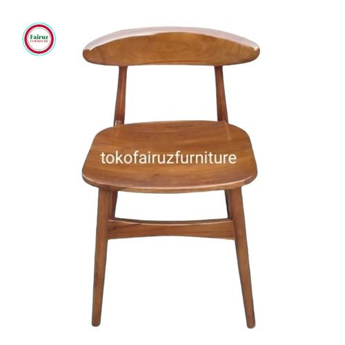 Jual kursi bulan sabit cafe makan kayu jati minimalis modern promo ...