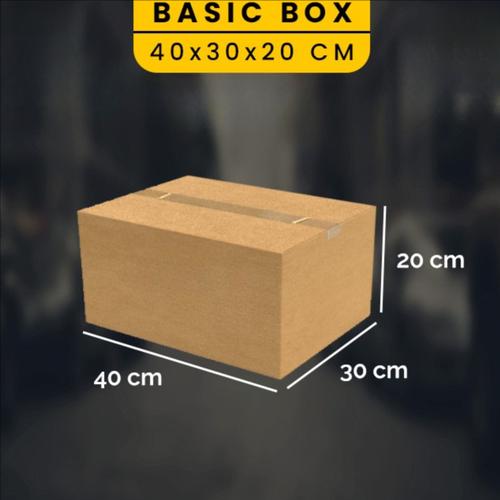 Jual kardus packing olshop ukuran 40x30x20cm box snack hampers ...