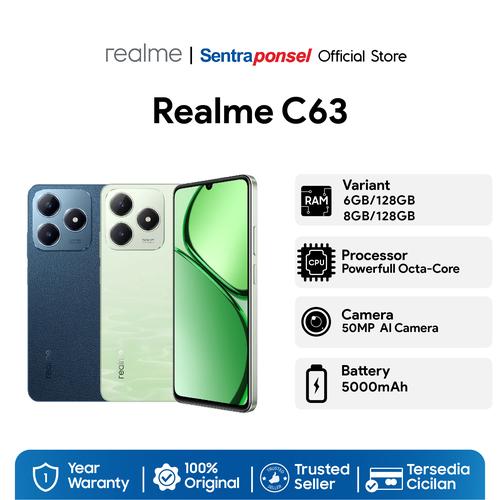 Promo Realme C63 4G 6GB/128GB 8GB/128GB - Garansi Resmi - Jade Green ...