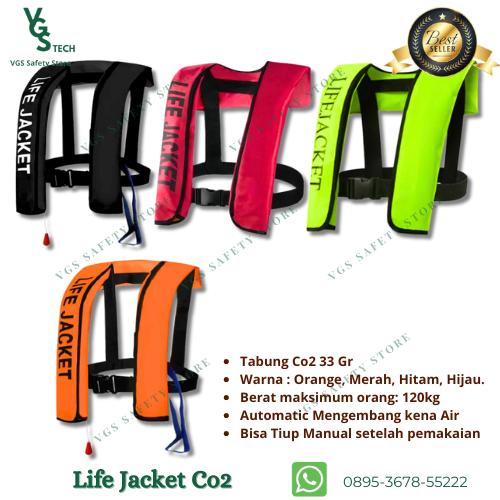Promo Inflatable Life Jacket Pelampung Automatic Co2 / Life Jacket ...