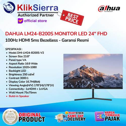 Jual LED Monitor Dahua 24 Inch DHI-LM24-H200 FHD HDMI Speaker LM24H200 24" - 24" B200S FHD ...