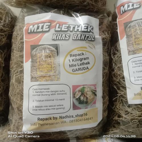 Jual Mie Lethek/Mie lethek cap Garuda/mie lethek Bantul REPACK 1kg/mi ...