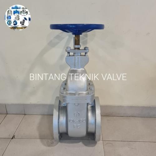 Jual GATE VALVE KITZ FCWI 6" INCH DN150 JIS 10K FC CAST IRON STEAM FLANGE BODY BESAR JIS 10K ...