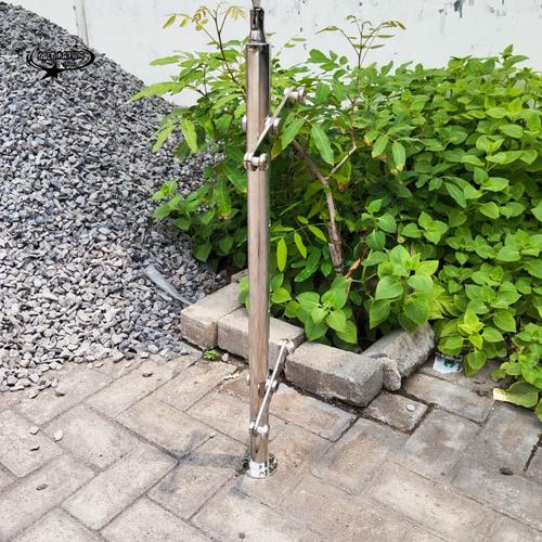 Jual Tiang railing tangga stainless bulat model kaca - Kota Malang ...