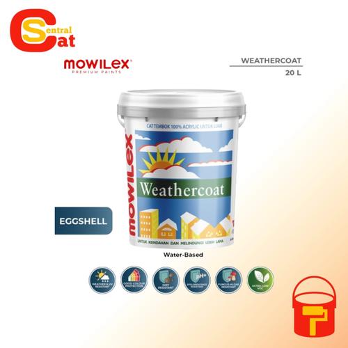 Jual Cat Tembok Eksterior Mowilex Weathercoat 20 Liter Cat Tembok Luar