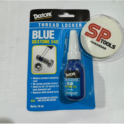 Jual LEM BAUT DRAT MUR THREAD LOCK 242 DEXTONE 10ML BIRU BLUE TEMPORER ...