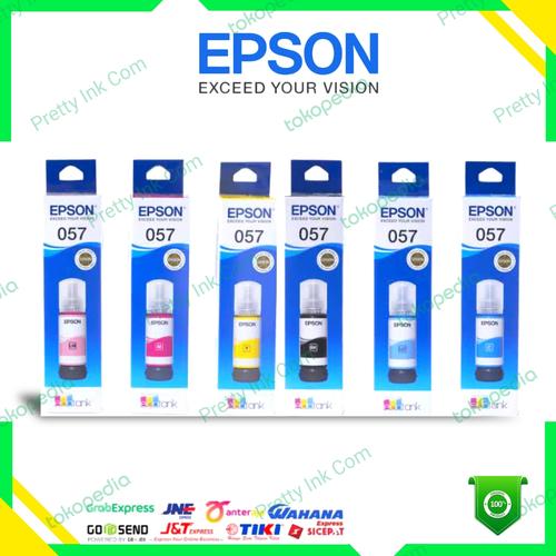 Jual Tinta EPSON 057 T-057 09D 1SET Black Color Original For L8050 ...