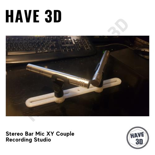 Jual Stereo Bar Mic XY Couple Recording Studio 19 inch 3D Print Custom ...