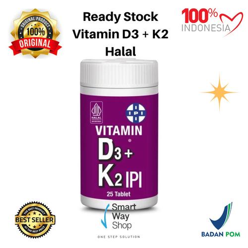 Promo Vitamin D3 K2 IPI isi 25 Tablet HALAL ORI BPOM - Jakarta Utara ...