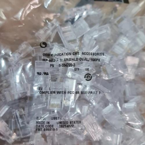 Jual Original konektor kabel utp rj45 amp commscope cat 5e eceran ...