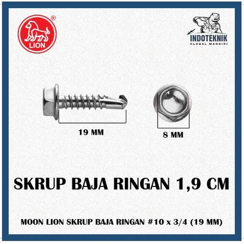 Jual Sekrup / Skrup Baja Ringan #10x3/4 Self Drilling Screw Skrup Baja ...