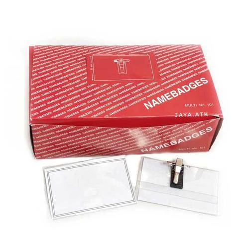 Jual [PACK] Name Tag Multi / Tanda Peserta Peniti Plastik MURAH - Kota ...