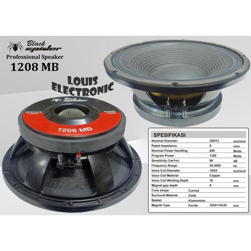 Jual Komponen Black Spider 1208 MB 12 Inch Coil 4 Inch ORIGINAL - Kota ...