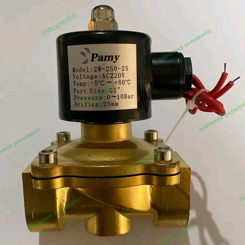 Jual SOLENOID VALVE KUNINGAN PAMY NC 2W-250-25 DRAT 1"INCH AC220 - Jakarta Barat - hidromex ...
