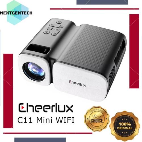 Jual Cheerlux C11 Mini Projector Full HD 2000 Lumens Proyektor Wireless ...