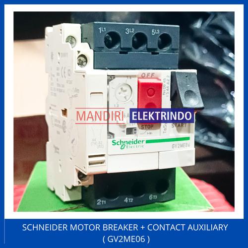 Jual SCHNEIDER MOTOR BREAKER + CONTACT AUXILIARY - GV2ME06 - Jakarta ...