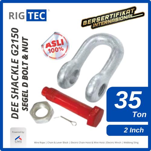 Jual RIGTEC Dee Shackle / Segel Dee G2150 35 Ton 2 Inch Bolt & Nut ...