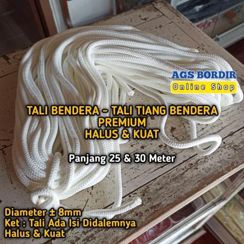 Jual Tali tiang bendera 8mm 25 meter 30 meter 35 40 m halus dan kuat ...