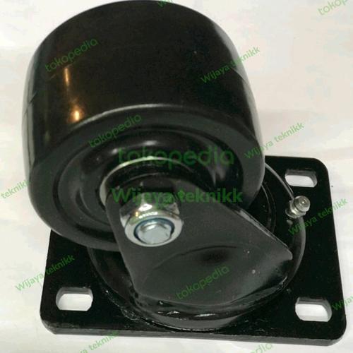 Jual Roda Nilon Black Heavy Duty Ranger 3 inch hidup roda 3" nilon ...