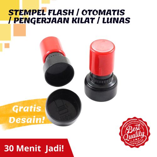 Promo Stempel Flash Otomatis LUNAS | KILAT | CUSTOM | FREE DESAIN ...