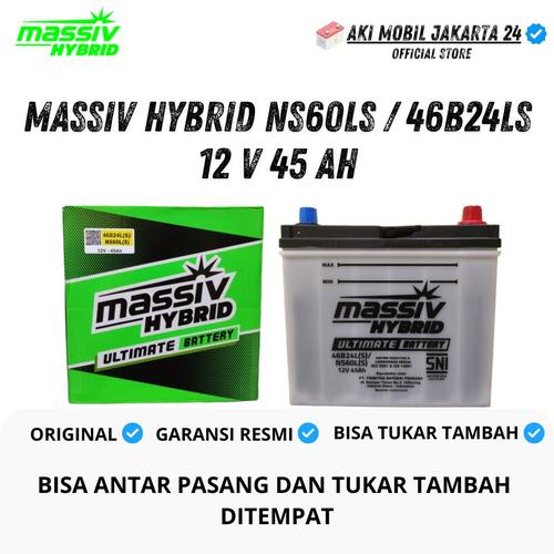 Jual Aki Mobil Toyota Yaris MASSIV HYBRID NS60LS Aki Basah 12V / 45 Ah - TUKAR TAMBAH - Jakarta ...