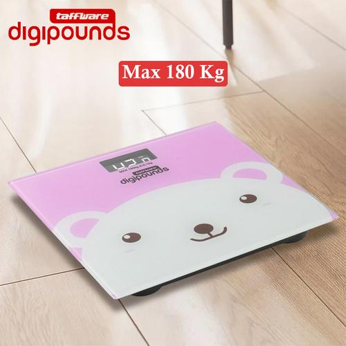 Jual Timbangan Badan Digital 180 Kg Taffware SC01 Ukur Berat Tubuh Mini ...