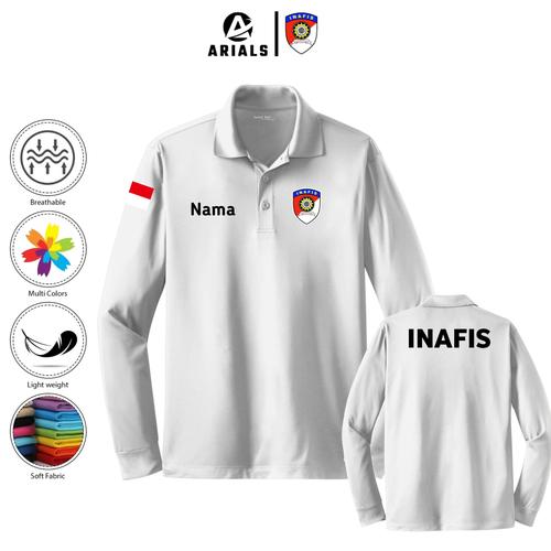 Jual Arials Polo shirt Baju Kaos Kerah Lengan Panjang Polisi INAFIS ...
